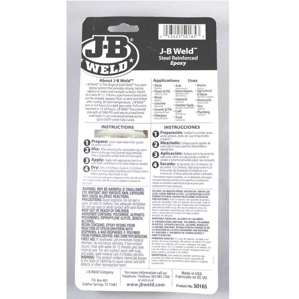 J-B Weld, Steel Reinforced Epoxy, Multi Purpose, Dark Grey-50165 – Blue ...