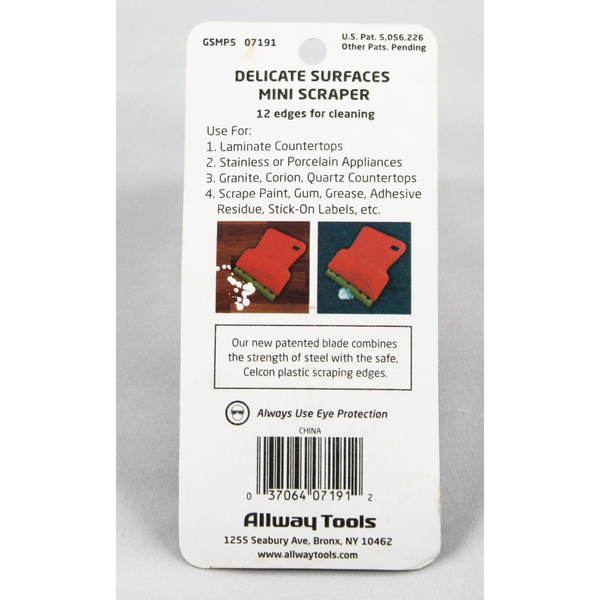 Allway – Mini scraper with steel core and plastic blades – Blue Dot ...