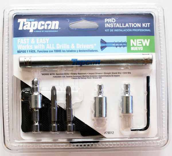 Tapcon Buildex - Pro Installation Kit - #79012 – Blue Dot & Beyond